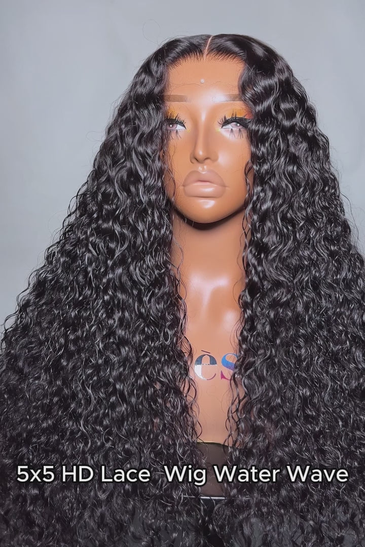 Water Wave Wigs - Premium Human Hair Lace Front Collection – Keswigs